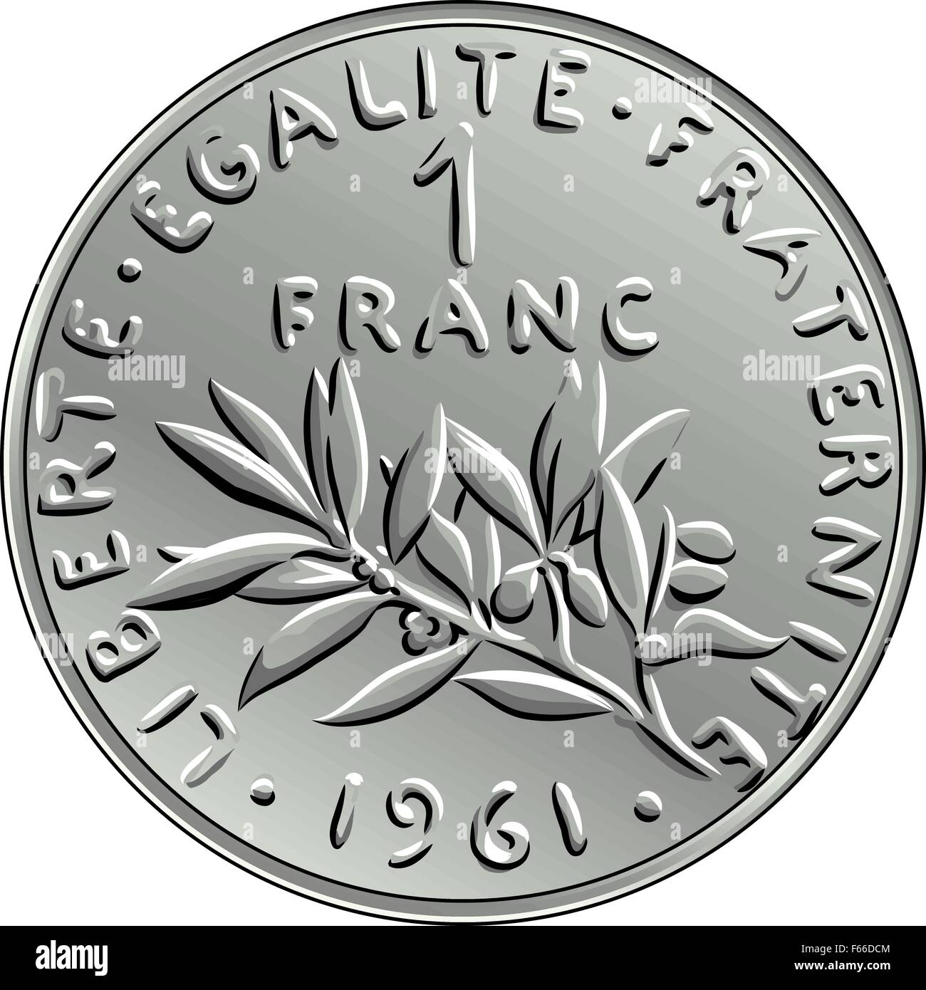 French coins Stock Vector Images - Alamy