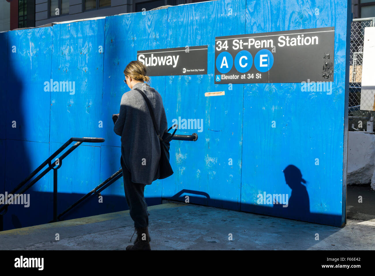 Penn station construction hi-res stock photography and images - Alamy