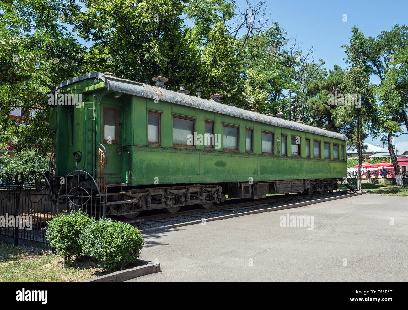 Stalin's personal Pullman railway carriage at Joseph Stalin Museum in ...