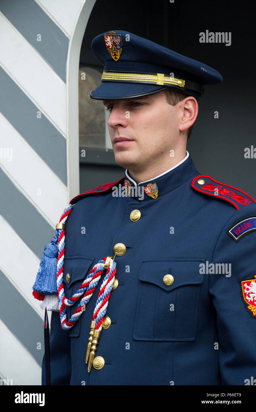 Soldier on guard duty prague hi-res stock photography and images - Alamy