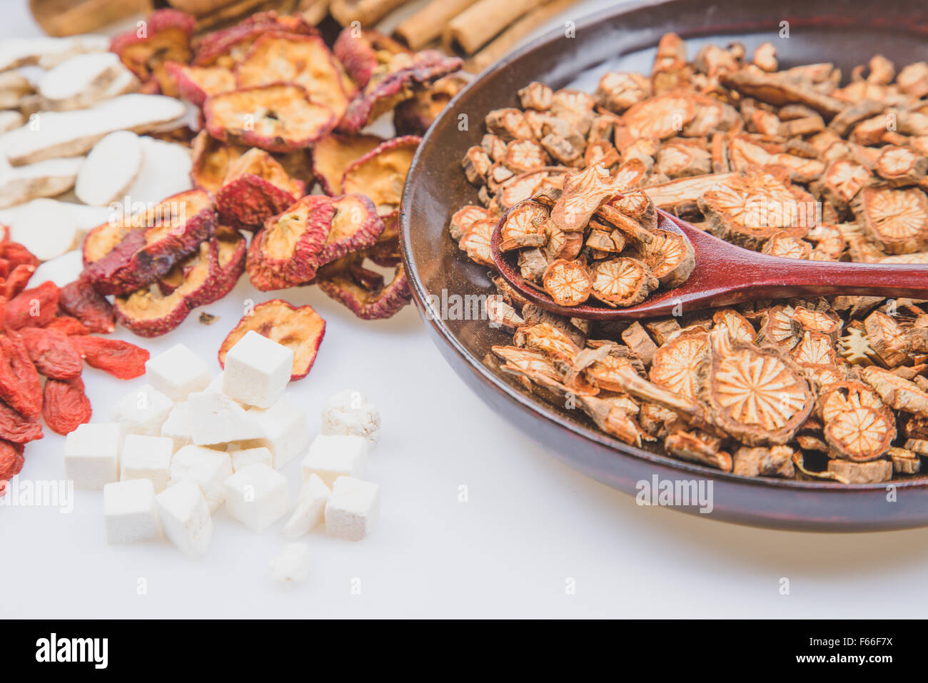 Chinese traditional herbs or medicine close up Stock Photo - Alamy