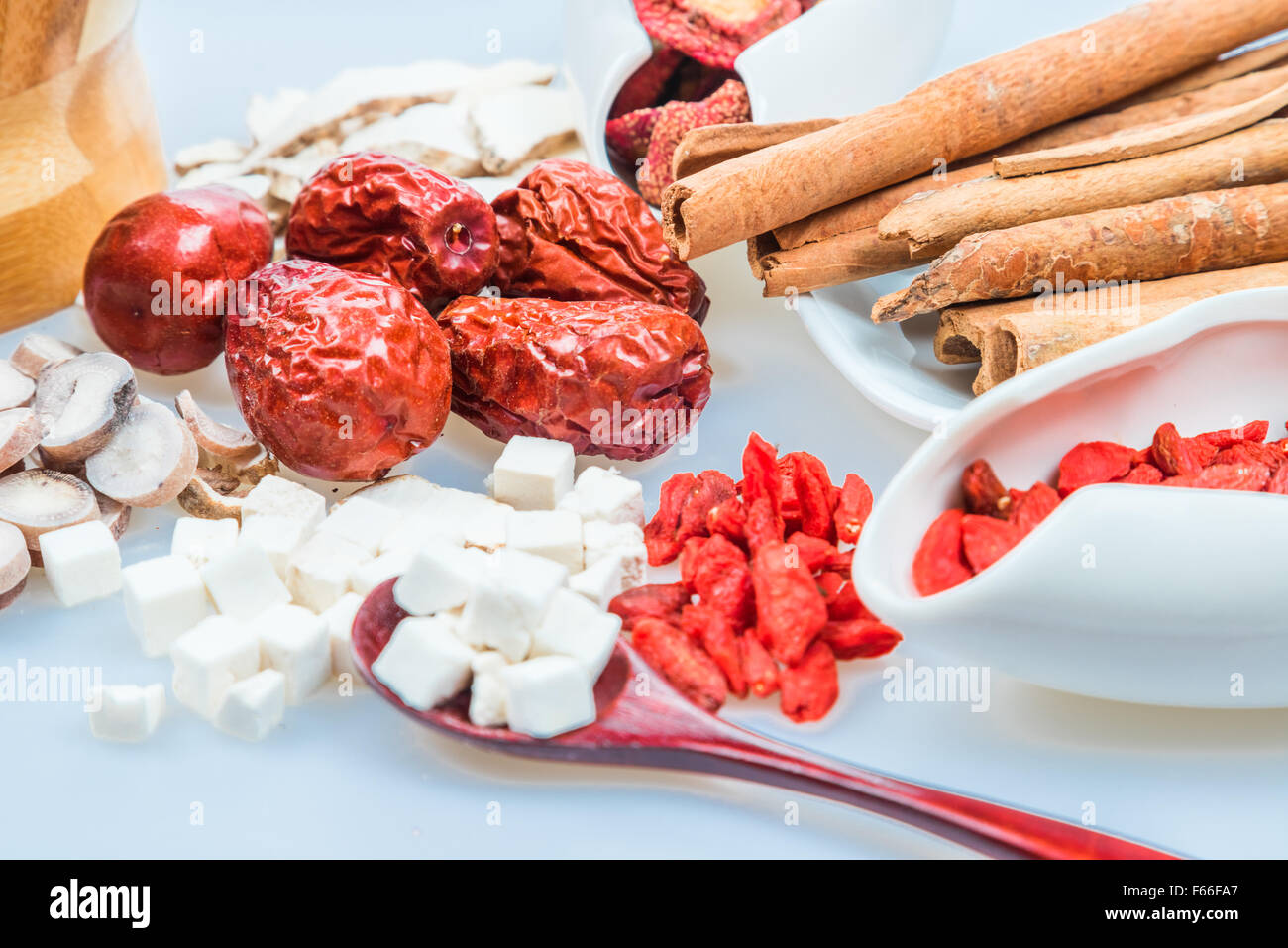 Chinese traditional herbs or medicine close up Stock Photo - Alamy