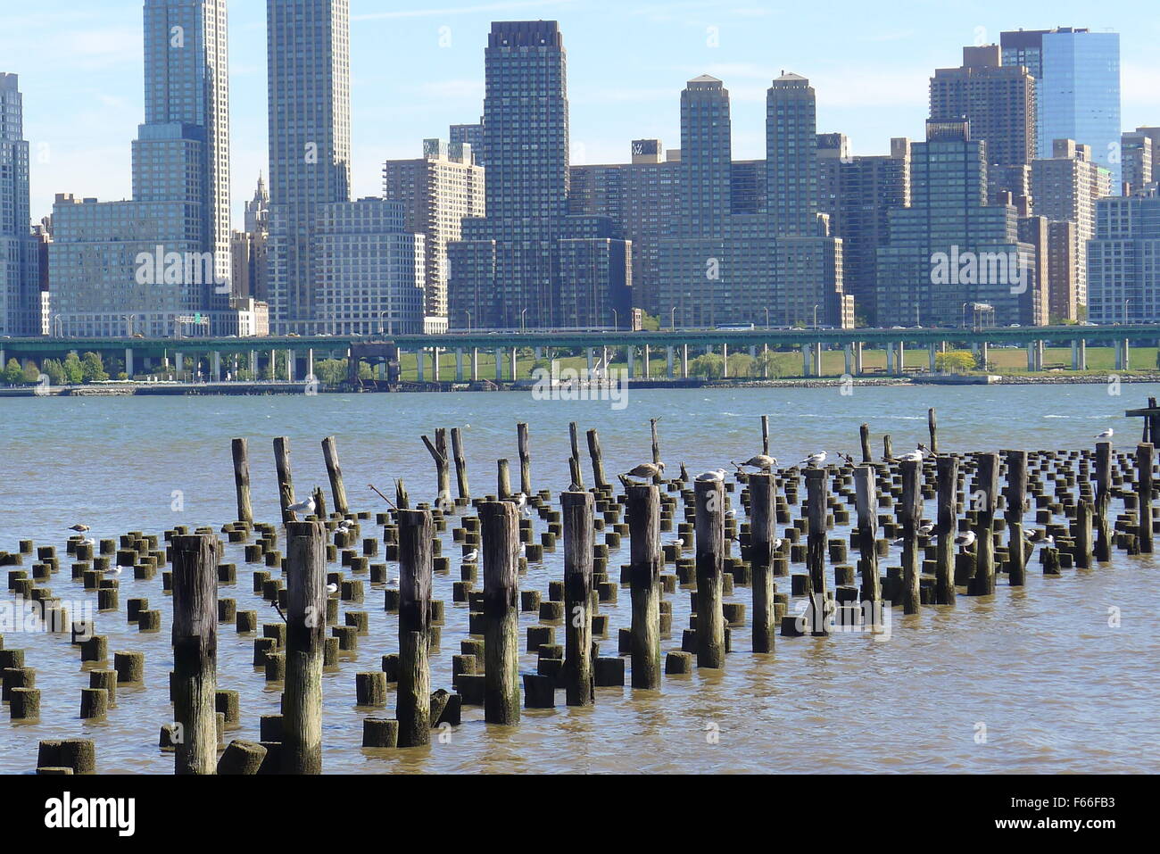 Piles on Hudson River Stock Photo - Alamy