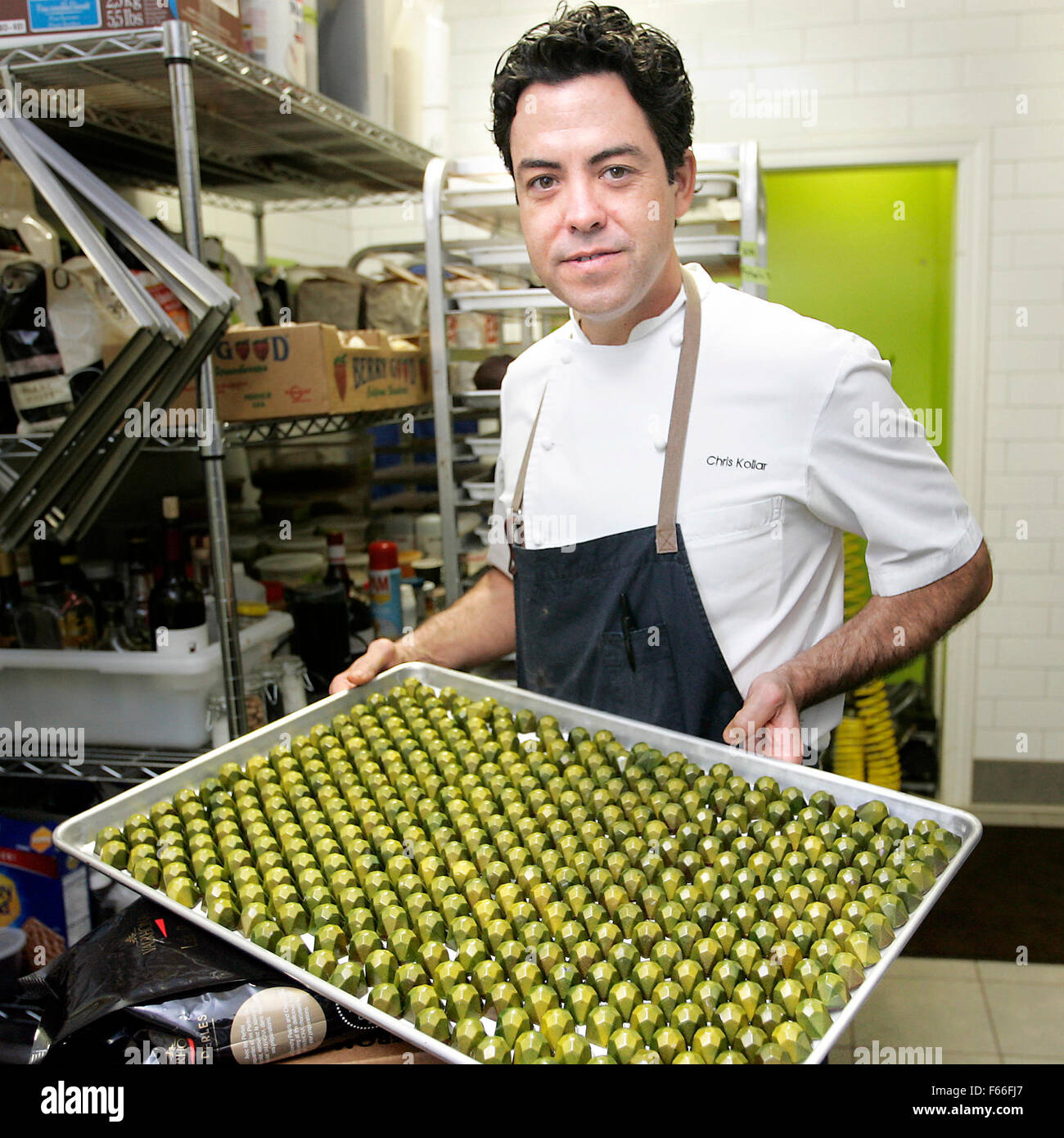 Yountville, CA, USA. 9th Nov, 2015. Chocolatier Chris Kollar of Kollar ...
