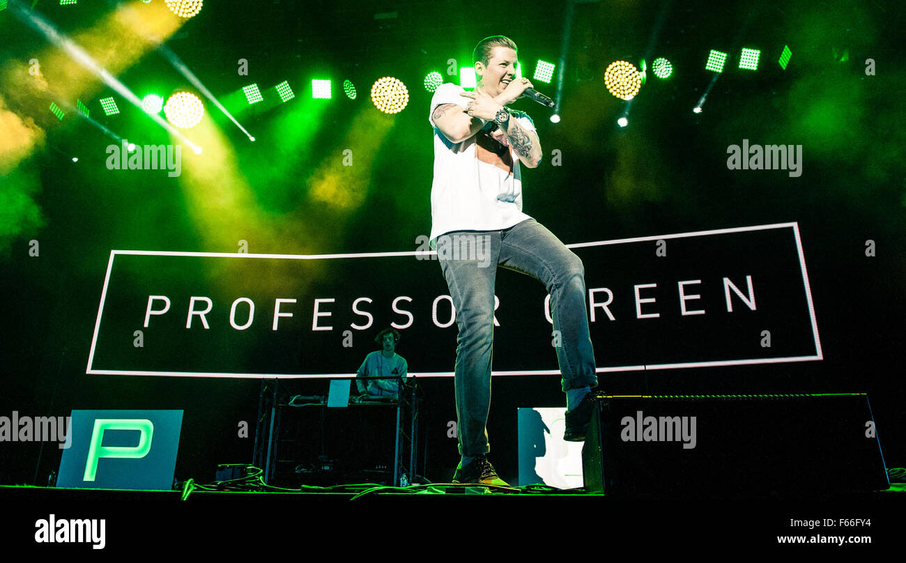 Professor Green performing live on stage at The SSE Arena, Wembley ...
