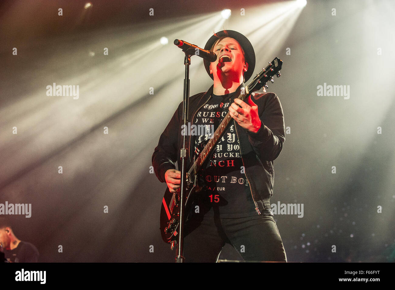 Fall Out Boy performing live on stage at their second sell-out show at ...