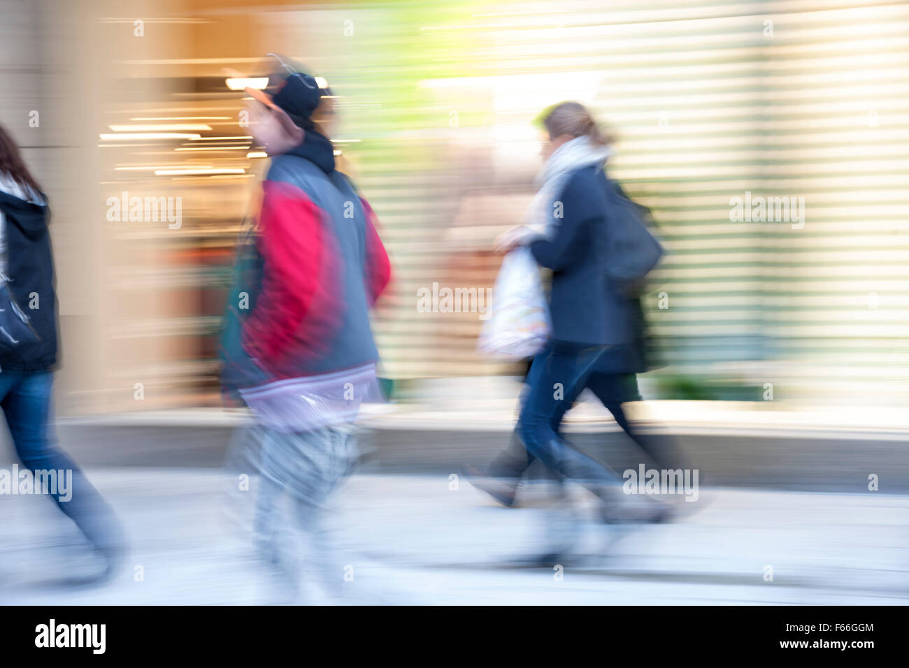 Happy shopping, shopping spree in city Stock Photo - Alamy
