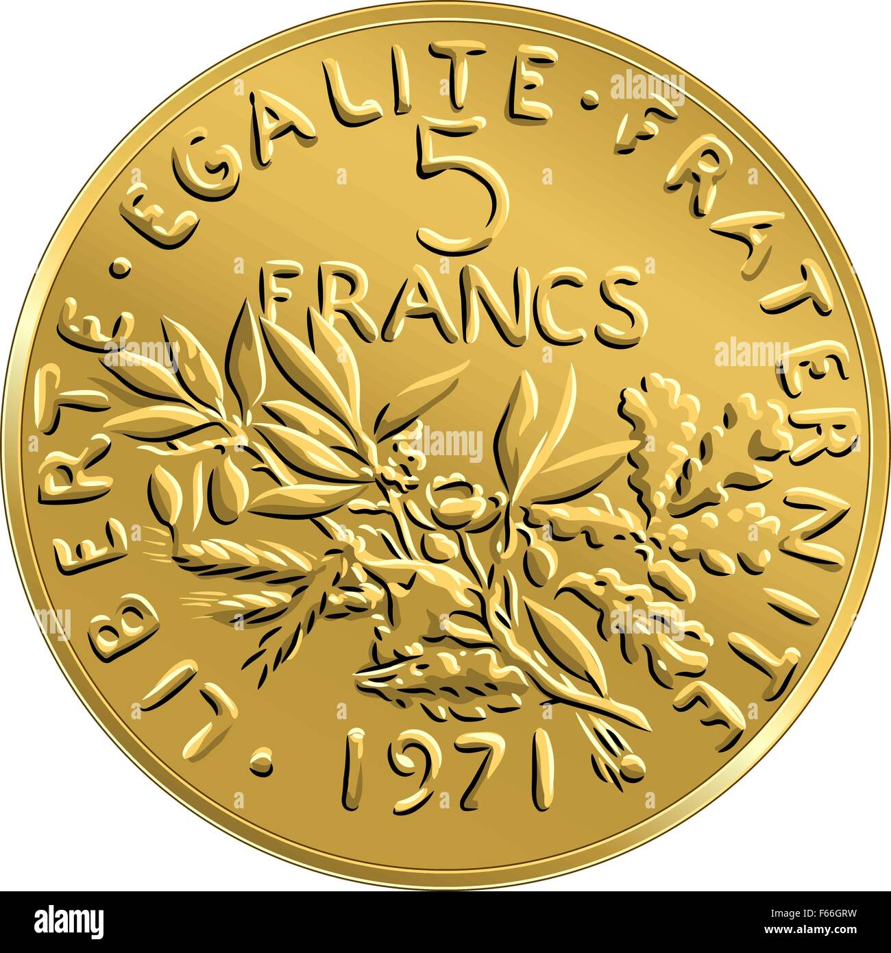 5 french franc Stock Vector Images - Alamy