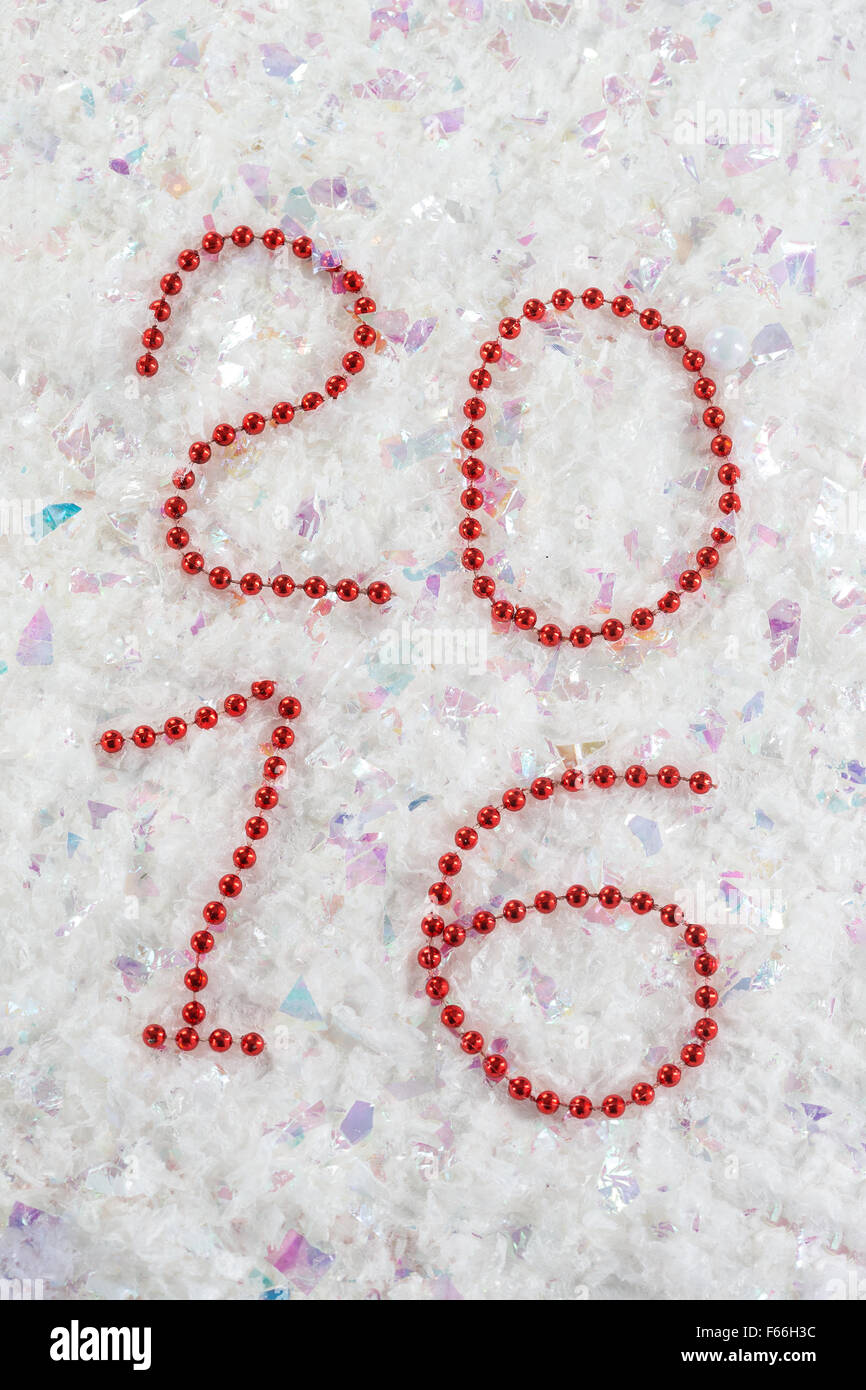 New year number in beads Stock Photo - Alamy