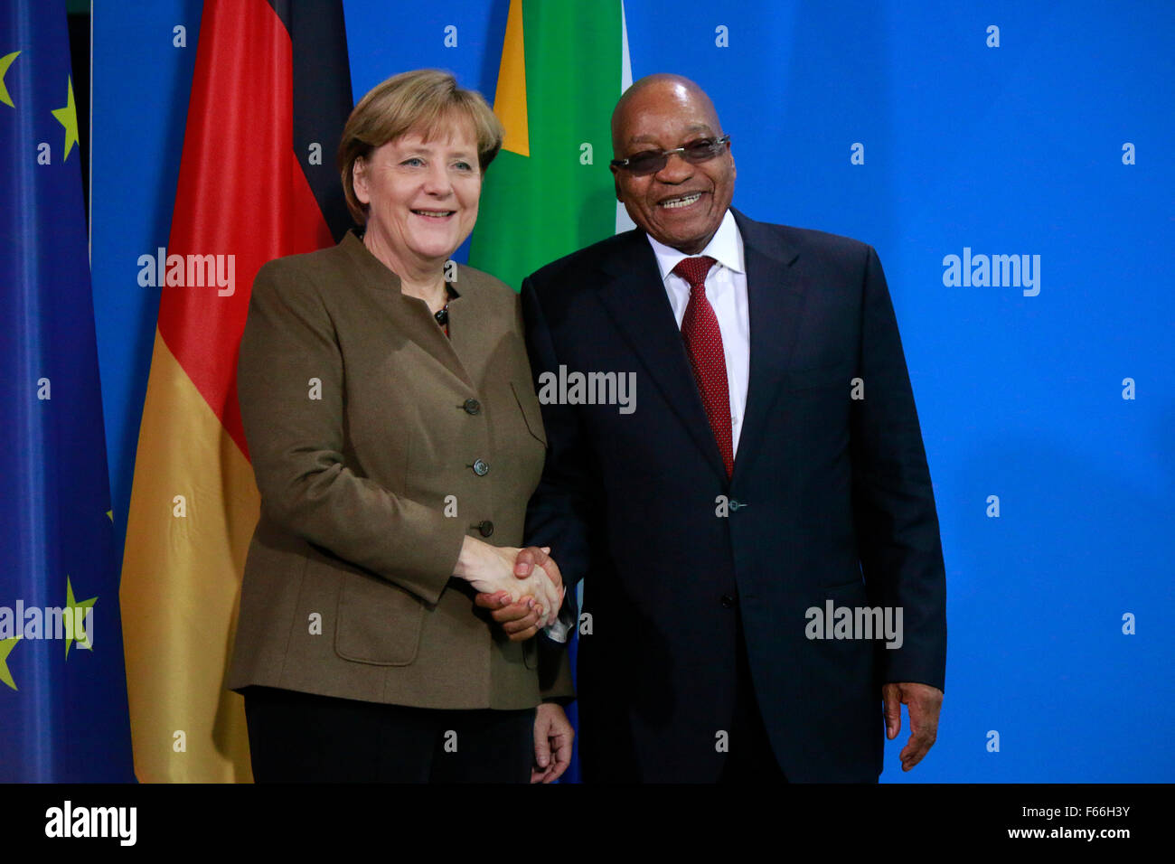 BKin Angela Merkel, Jacob Zuma - Treffen der dt. Bundeskanzlerin mit ...