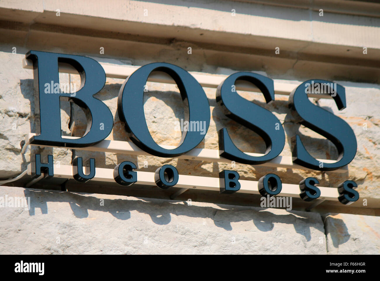 Markennamen: "Boss", Berlin Stock Photo - Alamy