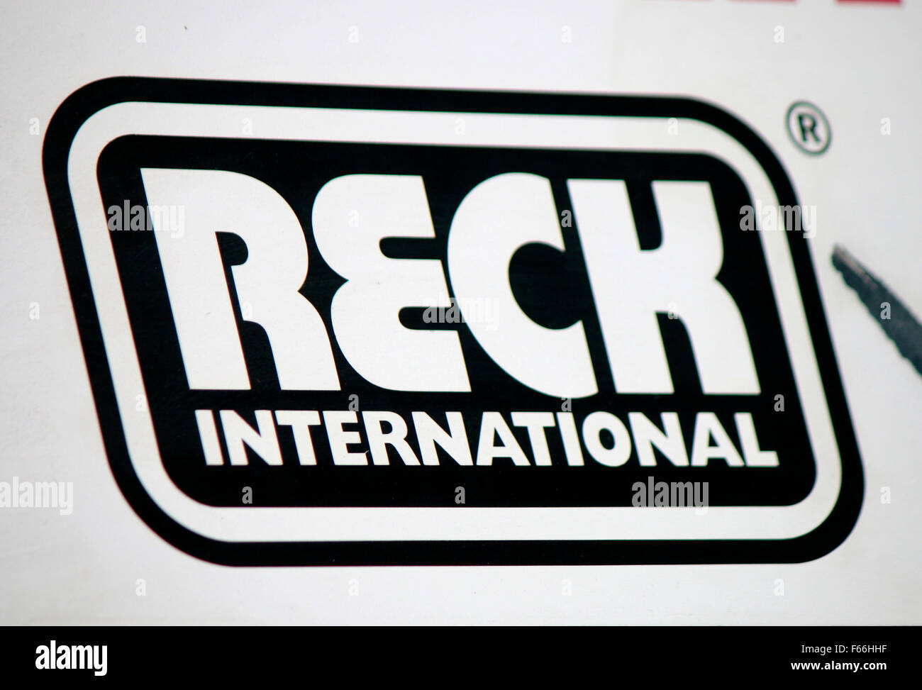 Reck international logo hi-res stock photography and images - Alamy