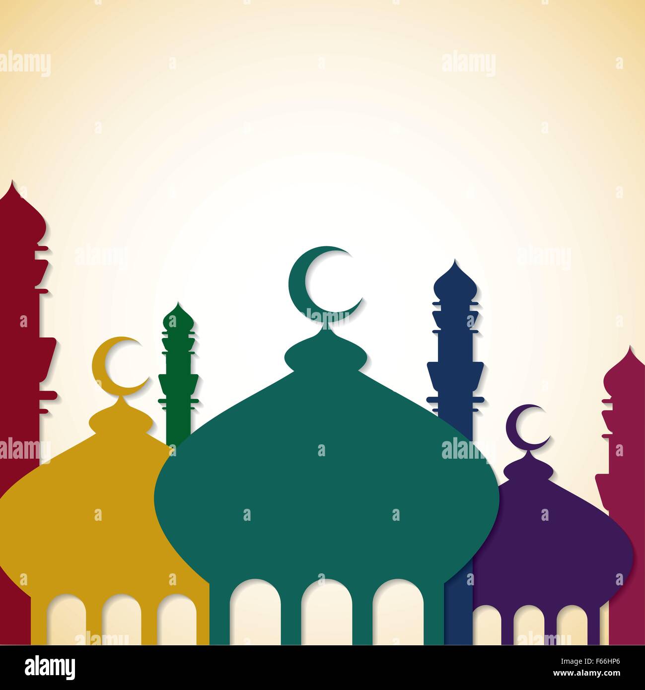 Arabic Mosque card in vector format Stock Vector Image & Art - Alamy