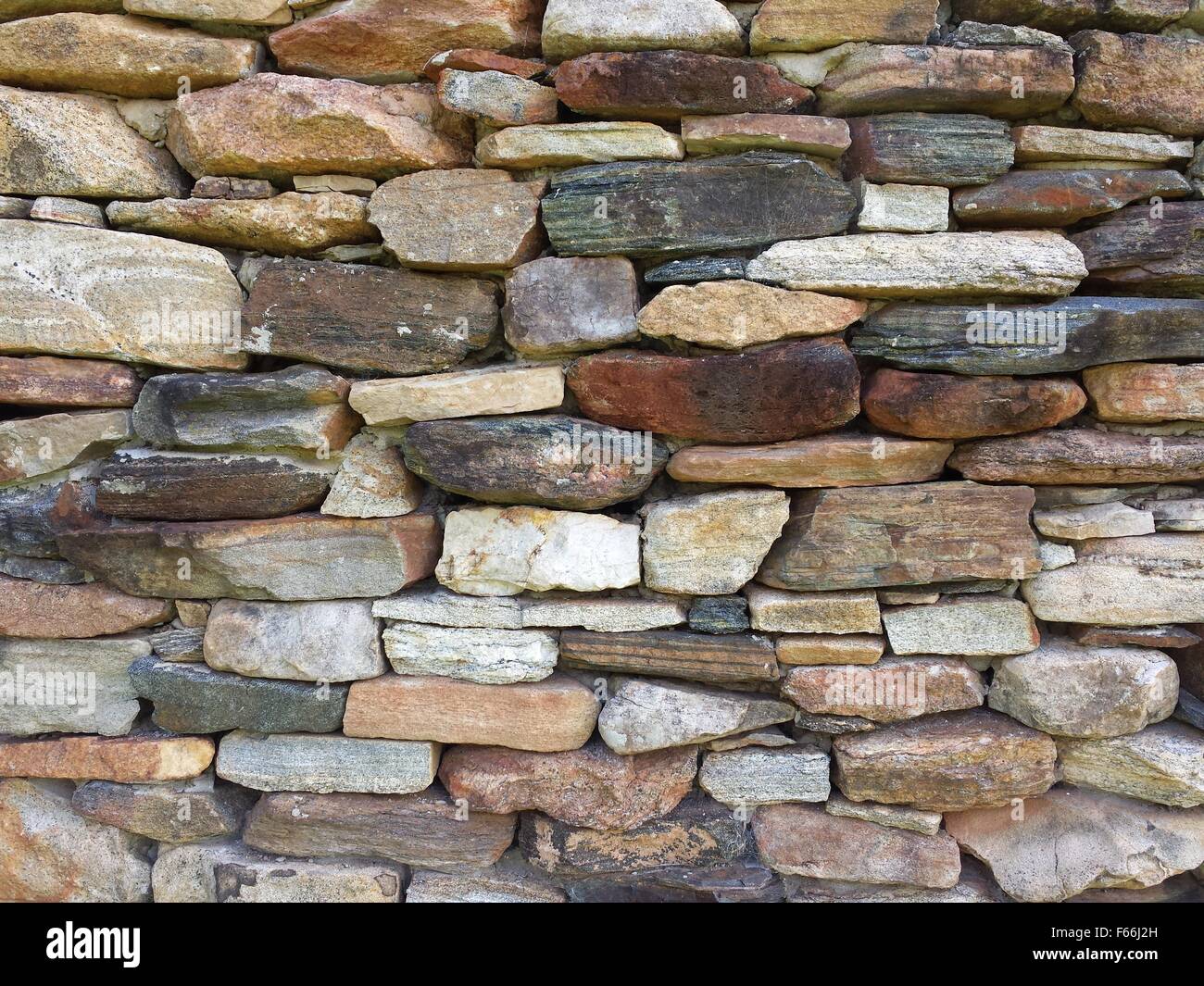 Stone wall pattern from old log cabin chimney Stock Photo - Alamy