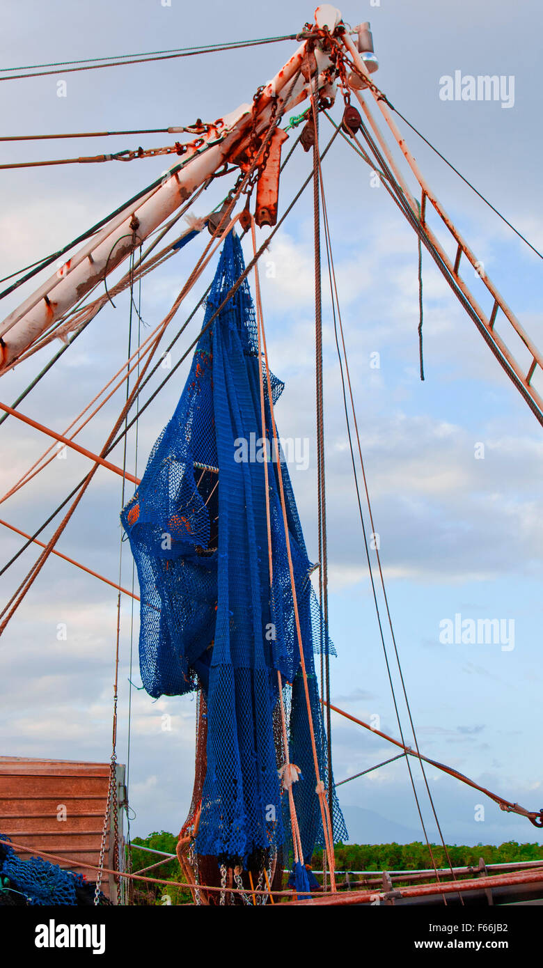 Fishing net lifted by crane hi-res stock photography and images - Alamy