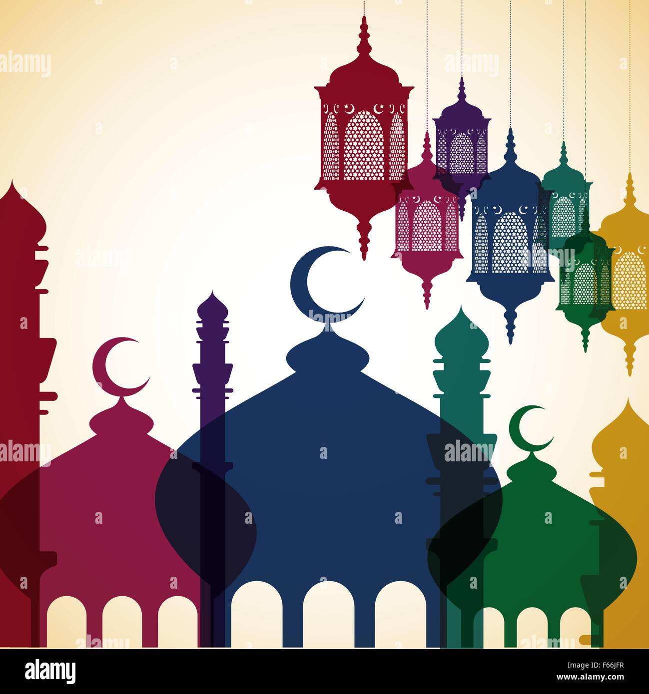 Arabic Mosque card in vector format Stock Vector Image & Art - Alamy