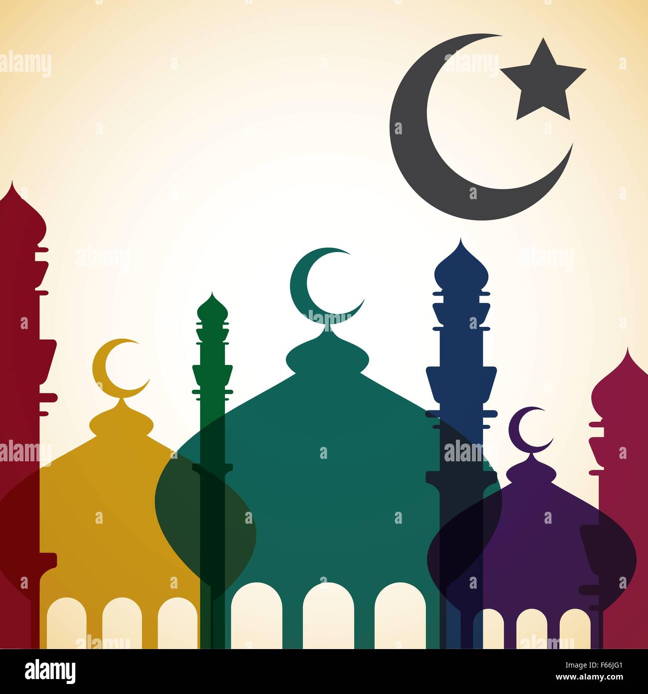 Arabic Mosque card in vector format Stock Vector Image & Art - Alamy