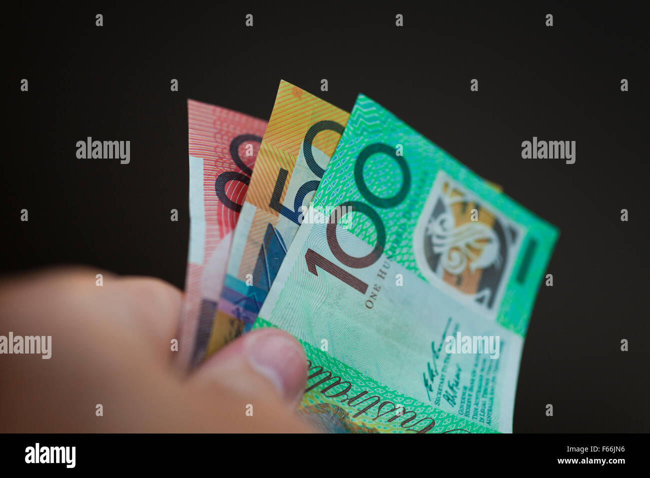 Australian currency fanned banknotes hi-res stock photography and ...