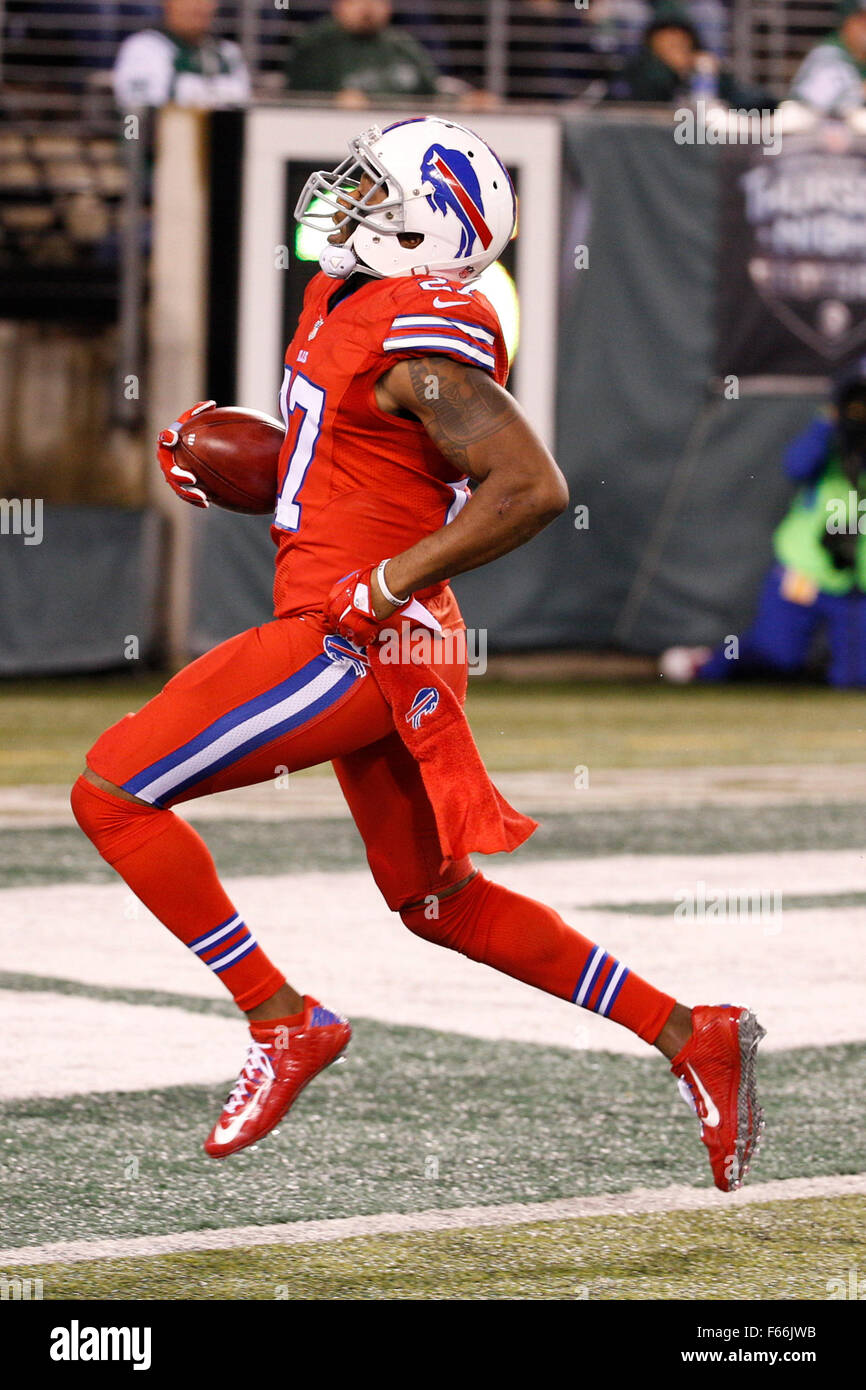 East Rutherford, New Jersey, USA. 12th Nov, 2015. Buffalo Bills strong ...