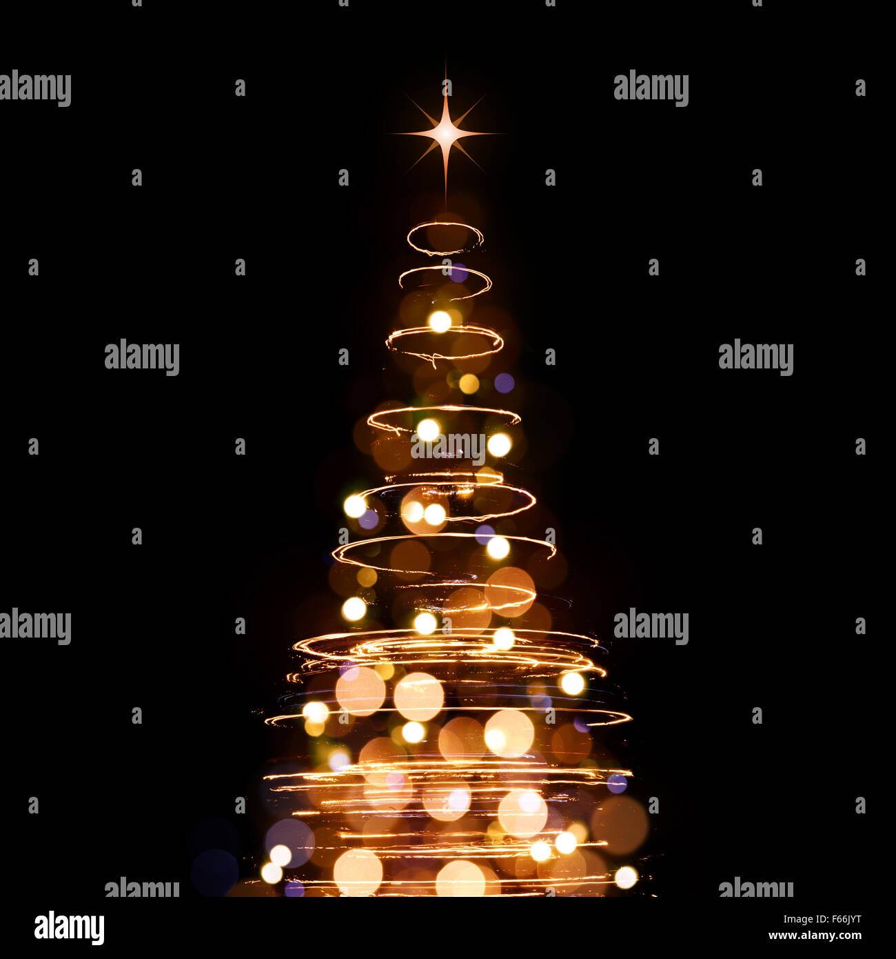 Christmas tree lights background design Stock Photo - Alamy