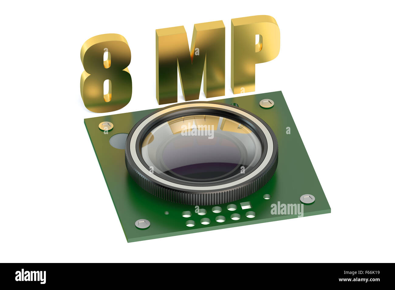 camera for smartphone 8 MP isolated on white background Stock Photo - Alamy