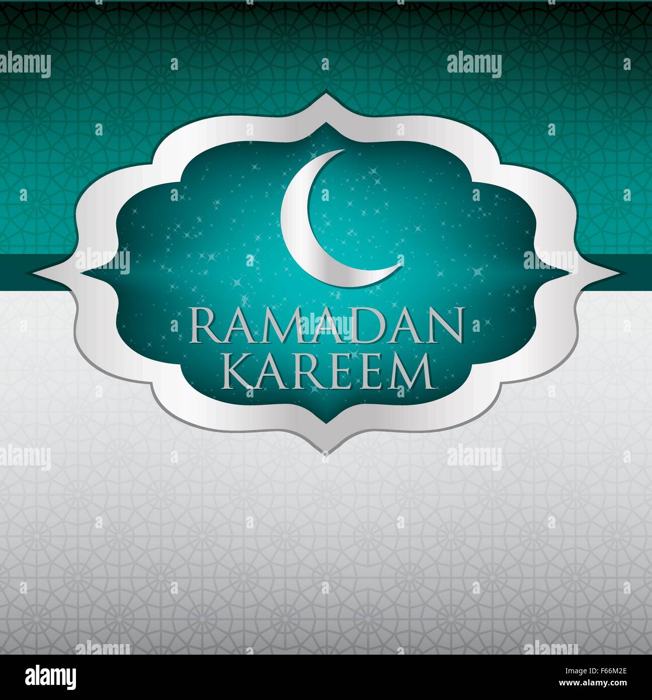 "Ramadan Kareem" (Generous Ramadan) moon card in vector format Stock ...