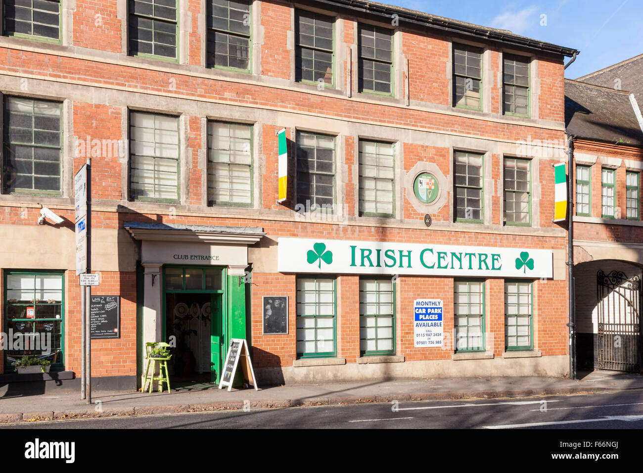 Irish Centre, Nottingham, England, UK Stock Photo - Alamy