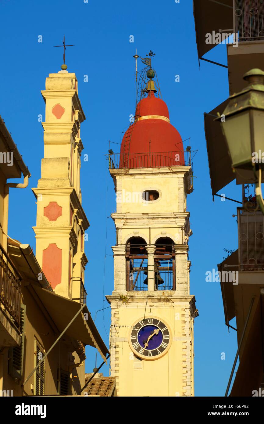 Saint Spyridon Church, Corfu Old Town, Corfu, The Ionian Islands, Greek ...
