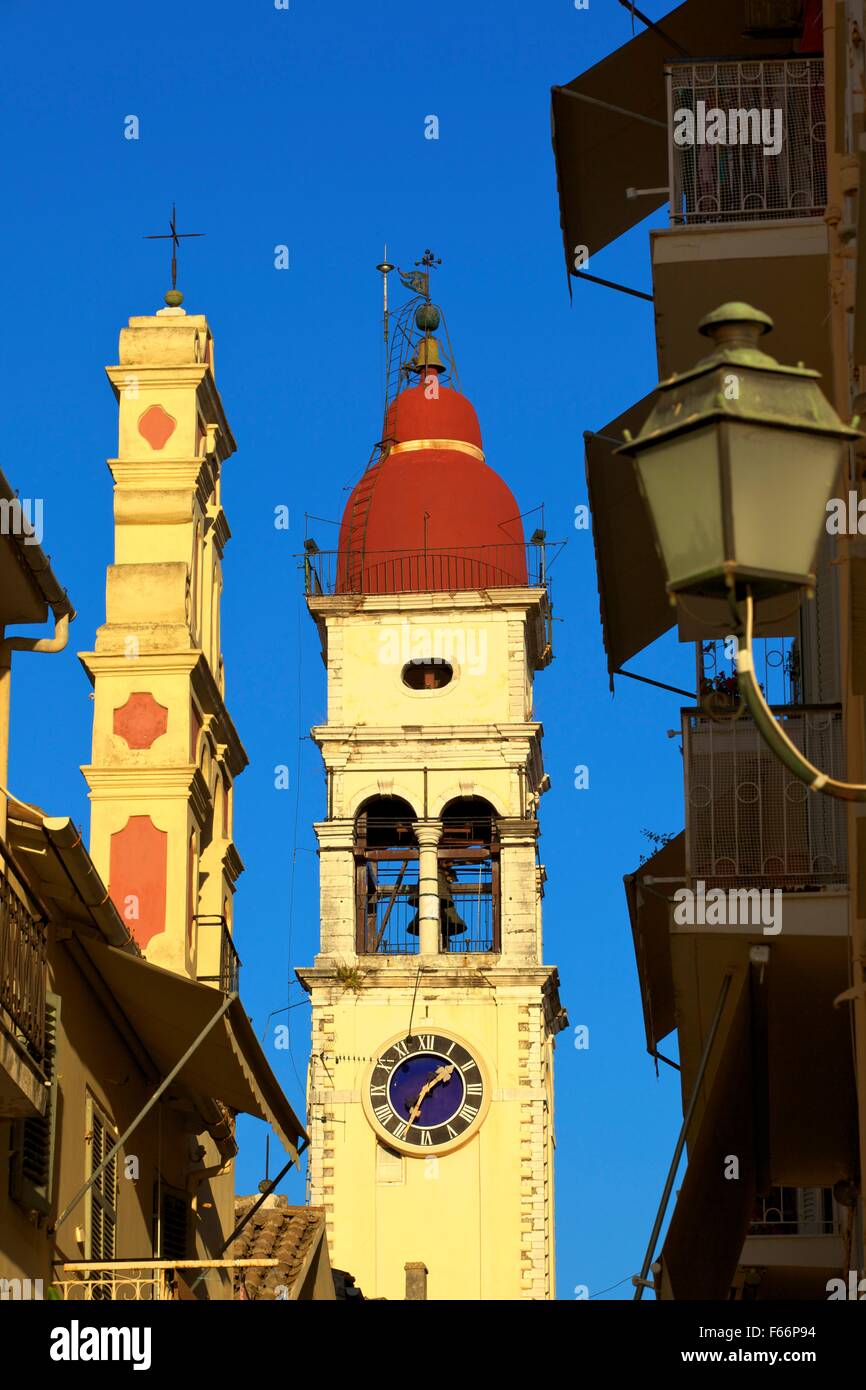 Saint Spyridon Church, Corfu Old Town, Corfu, The Ionian Islands, Greek Islands, Greece, Europe ...