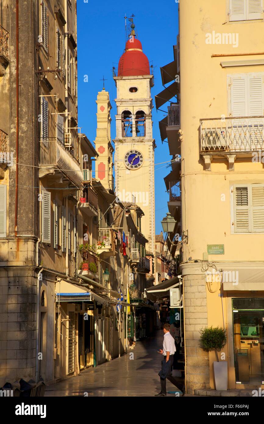Saint Spyridon Church, Corfu Old Town, Corfu, The Ionian Islands, Greek Islands, Greece, Europe ...