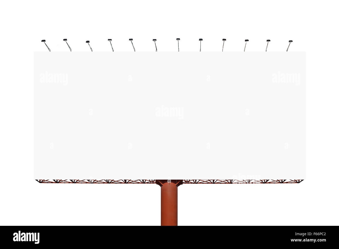 blank billboard for advertisement isolated on white background Stock ...