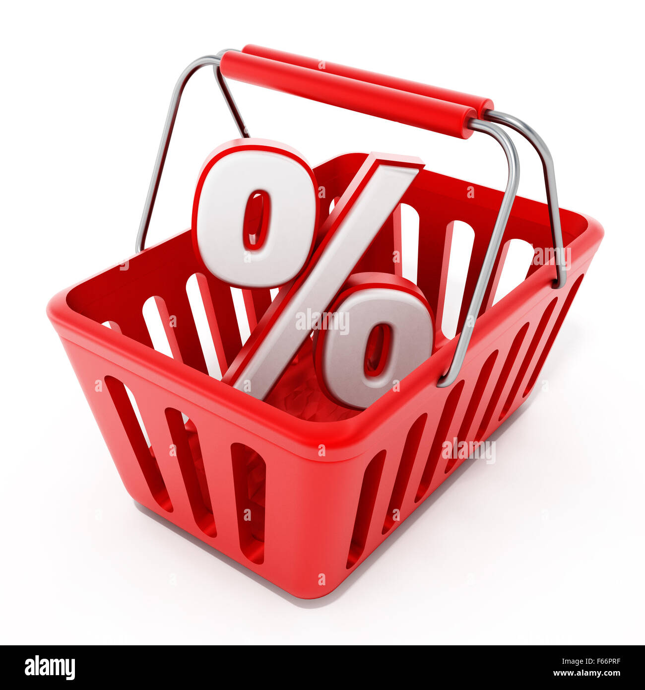 Shopping basket with percentage icon isolated on white background Stock ...