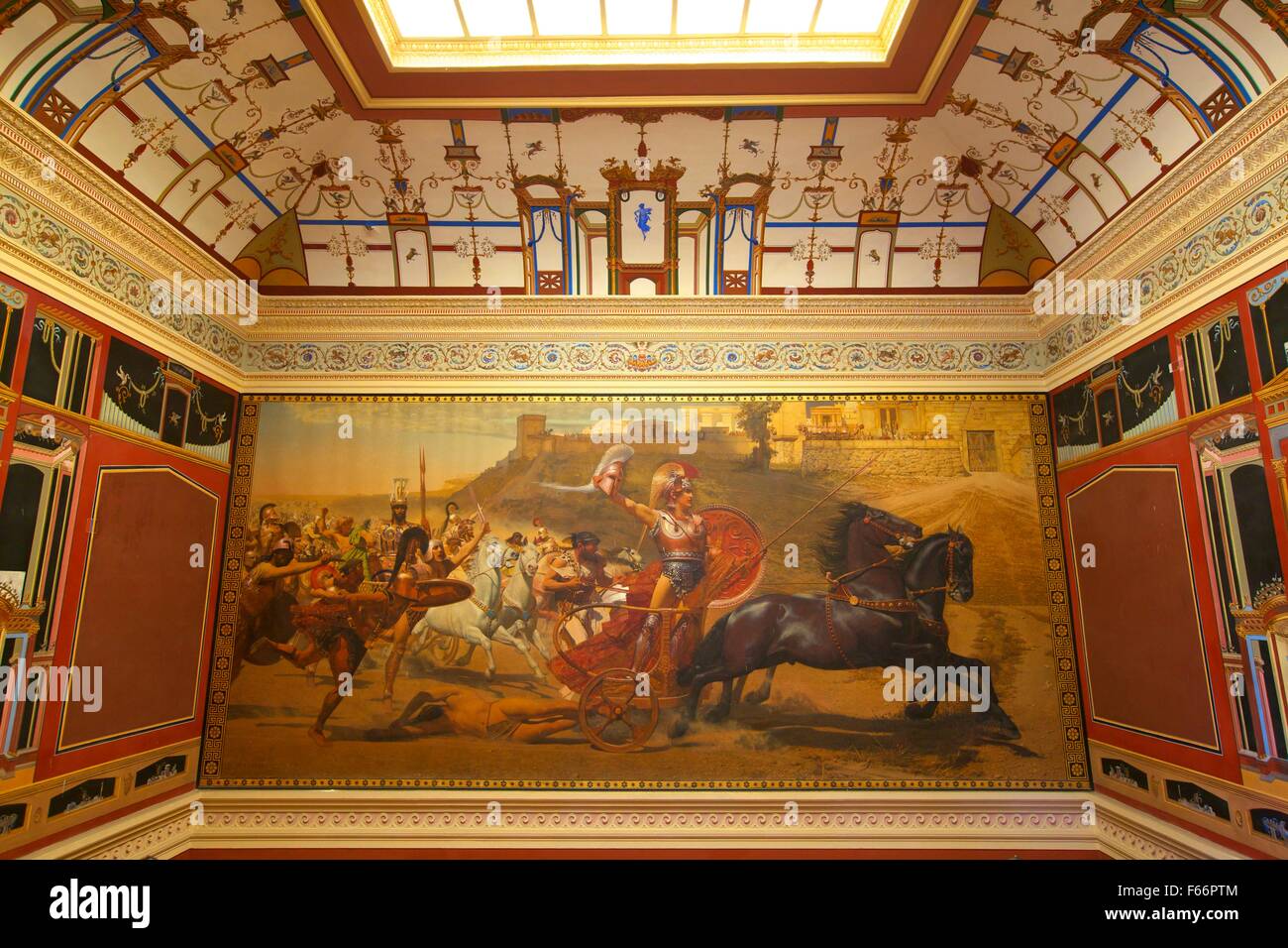 The Triumph of Achilles by Franz von Matsch, Achilleion Palace, Corfu ...