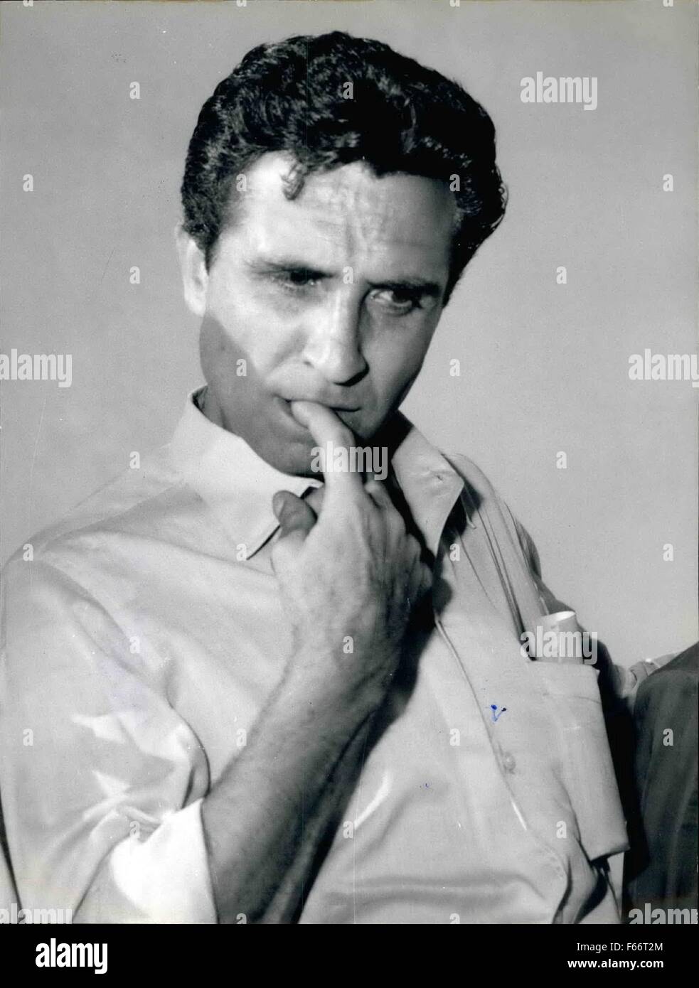 Rome. 20th Aug, 1962. Gilbert Beacud the famous French actor arrived ...