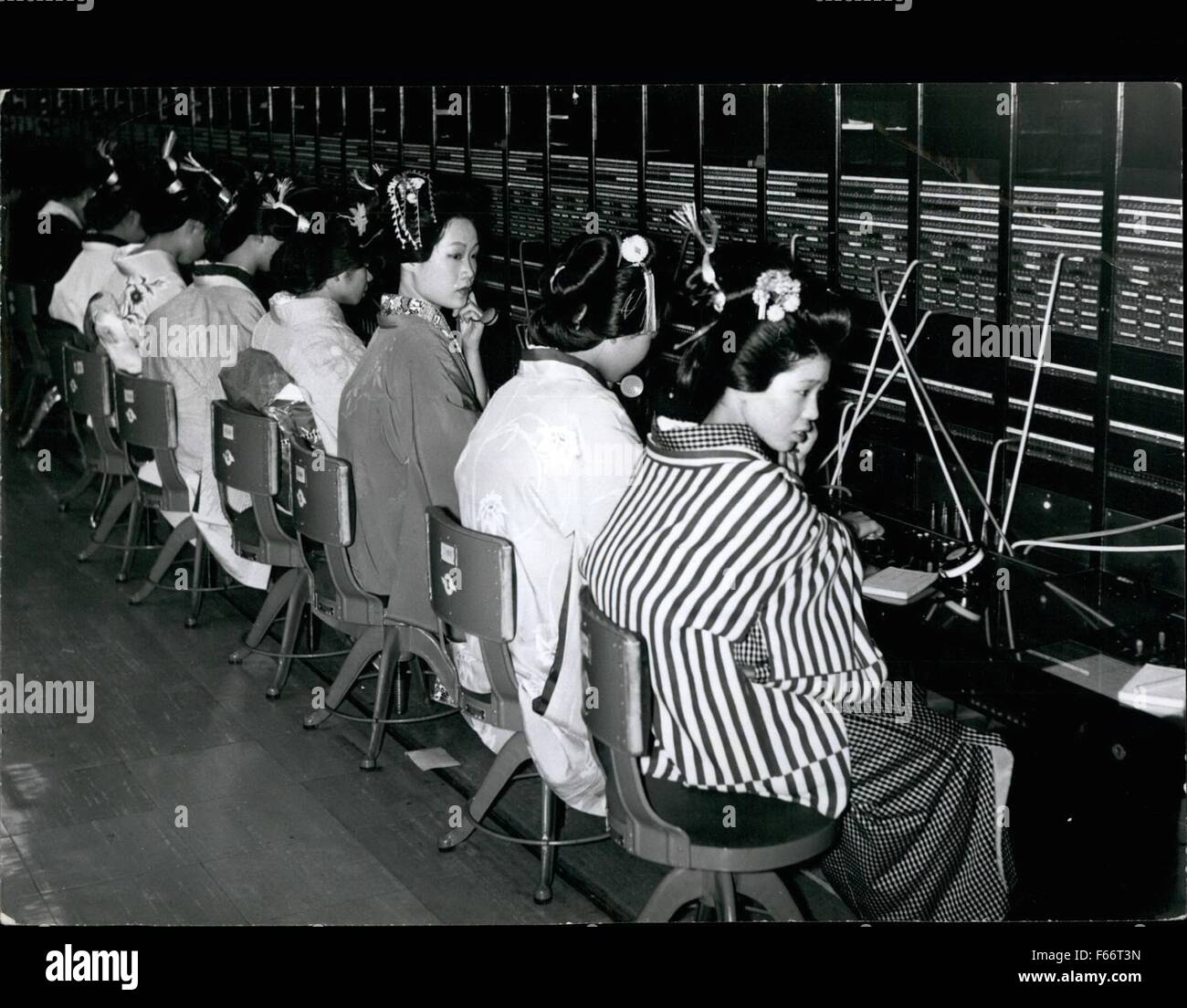 1972 - Hello Girls'' In Kimonos. It is the custom in Japan for girls to ...