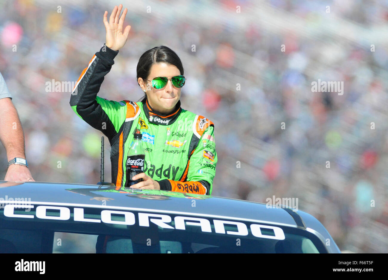 Fort Worth, Texas, USA. 8th Nov, 2015. Danica Patrick of the GoDaddy ...