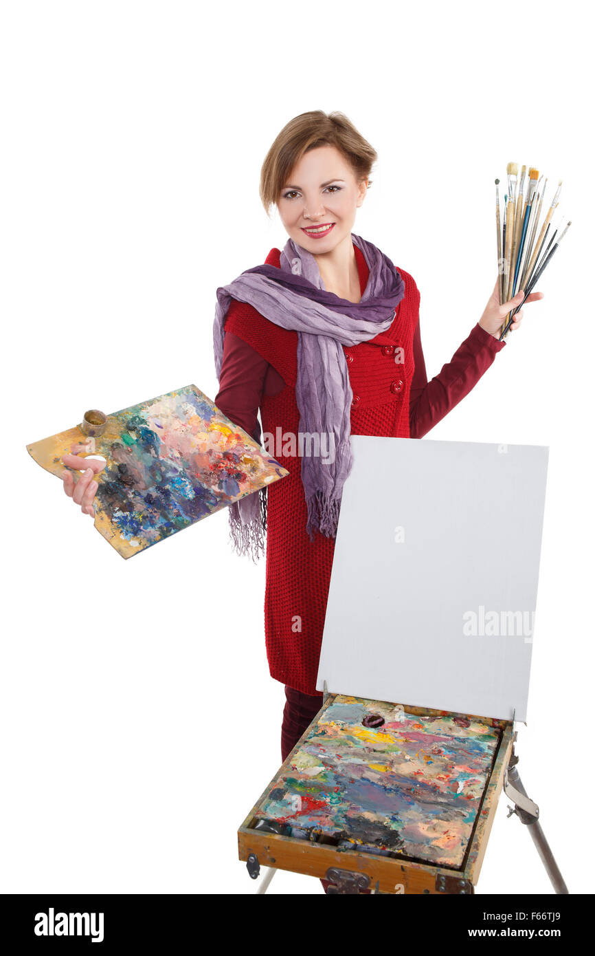 Art work showing woman Cut Out Stock Images & Pictures - Alamy
