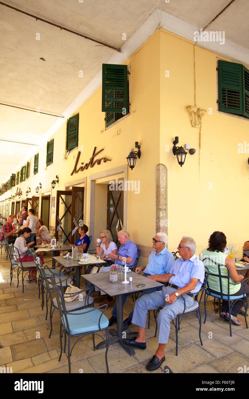 The Liston, Corfu Old Town, Corfu, The Ionian Islands, Greek Islands ...