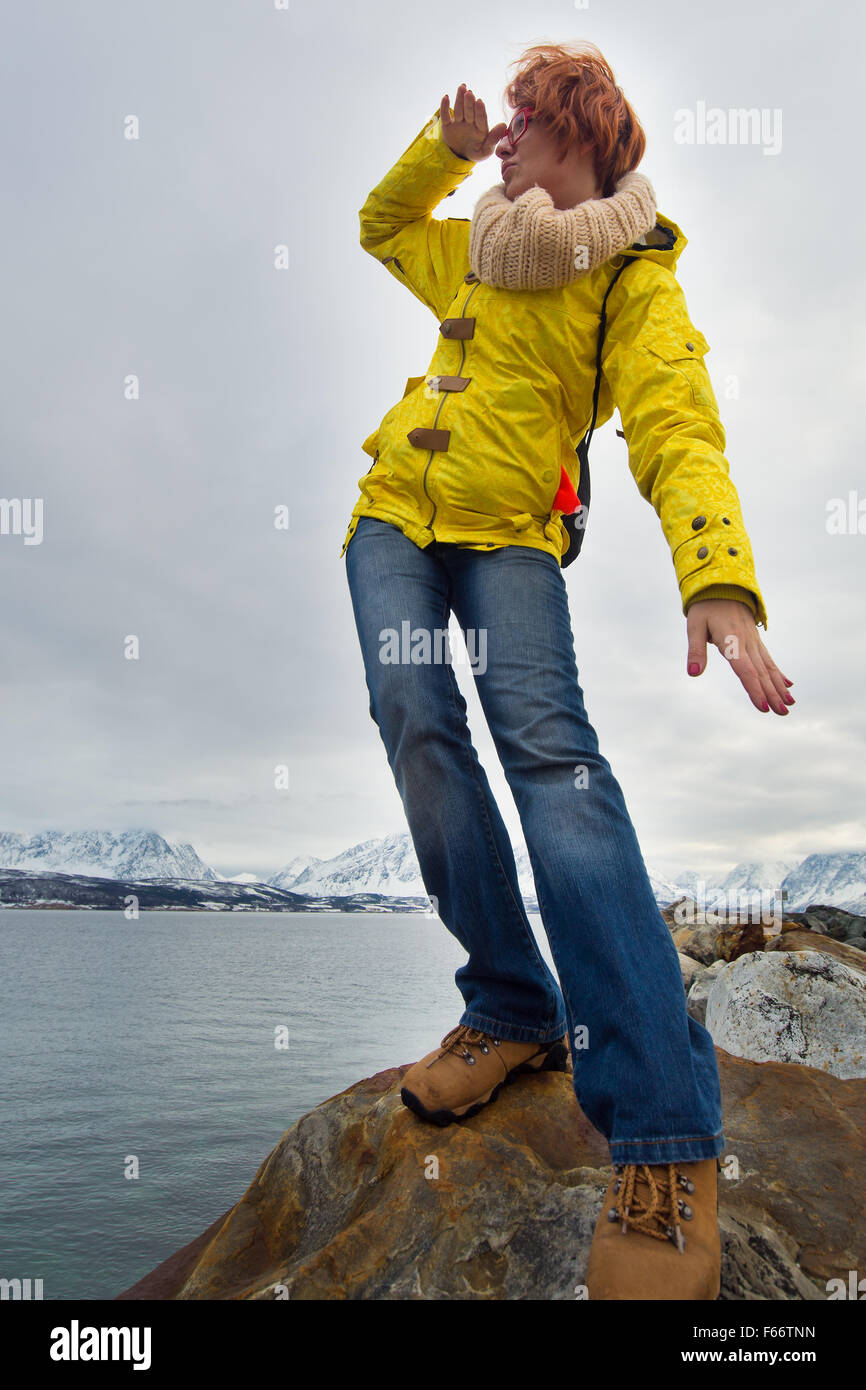 Person looking forward hi-res stock photography and images - Alamy