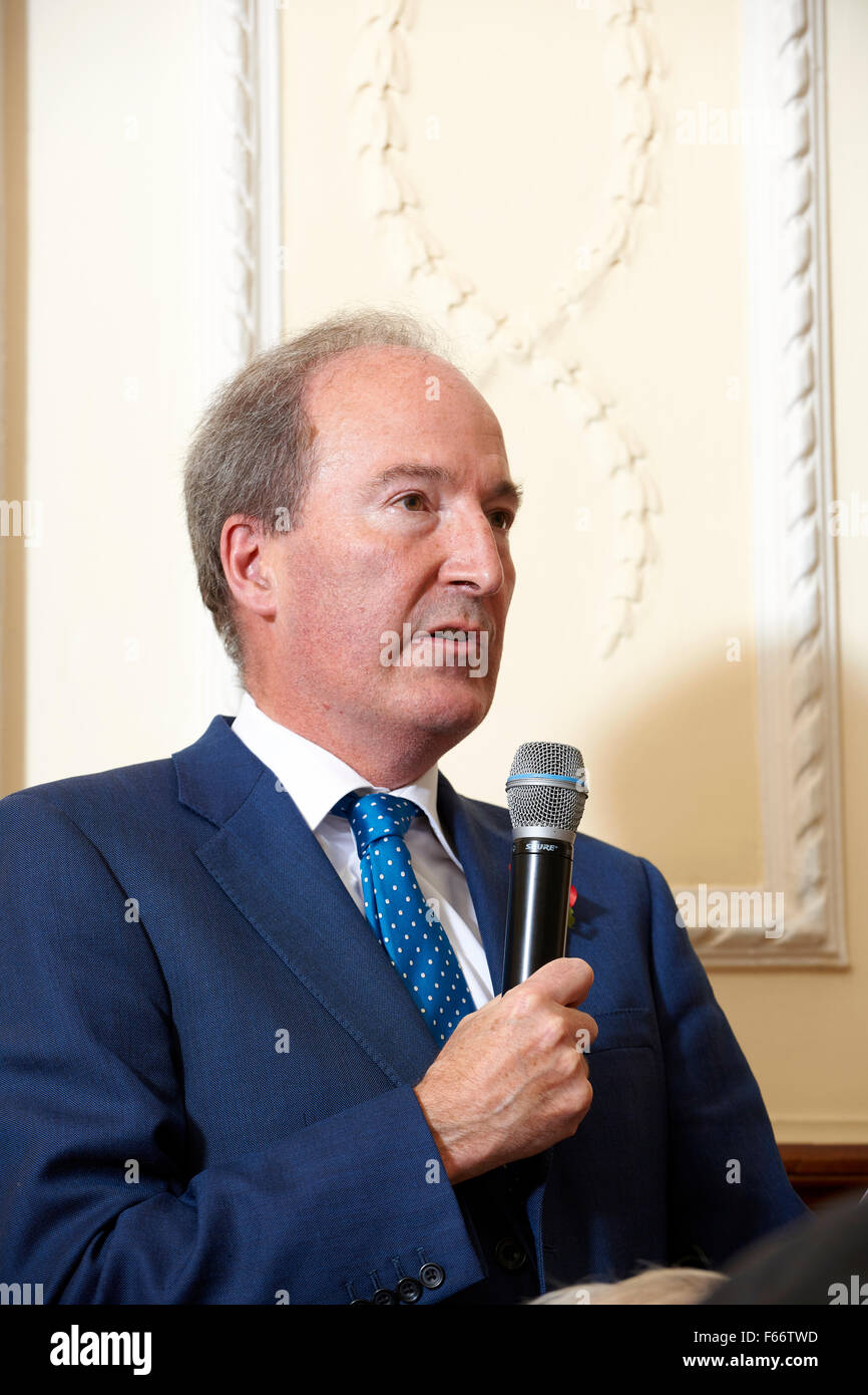 CHARLES MOORE at The Oldie Literary Lunch 10-11-15 Stock Photo - Alamy