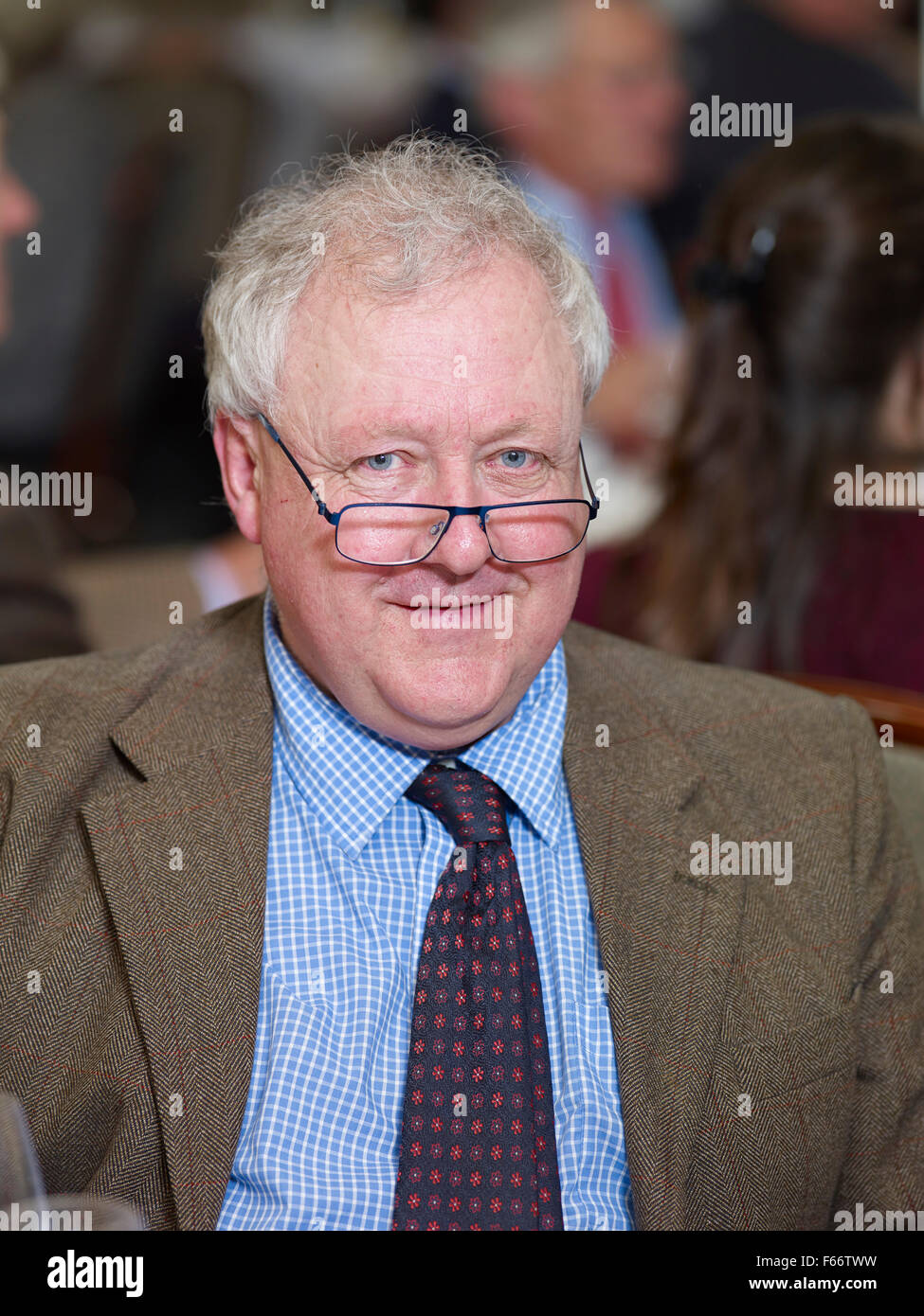 Donald Cameron at the Oldie Literary lunch 10/11/15 Stock Photo - Alamy