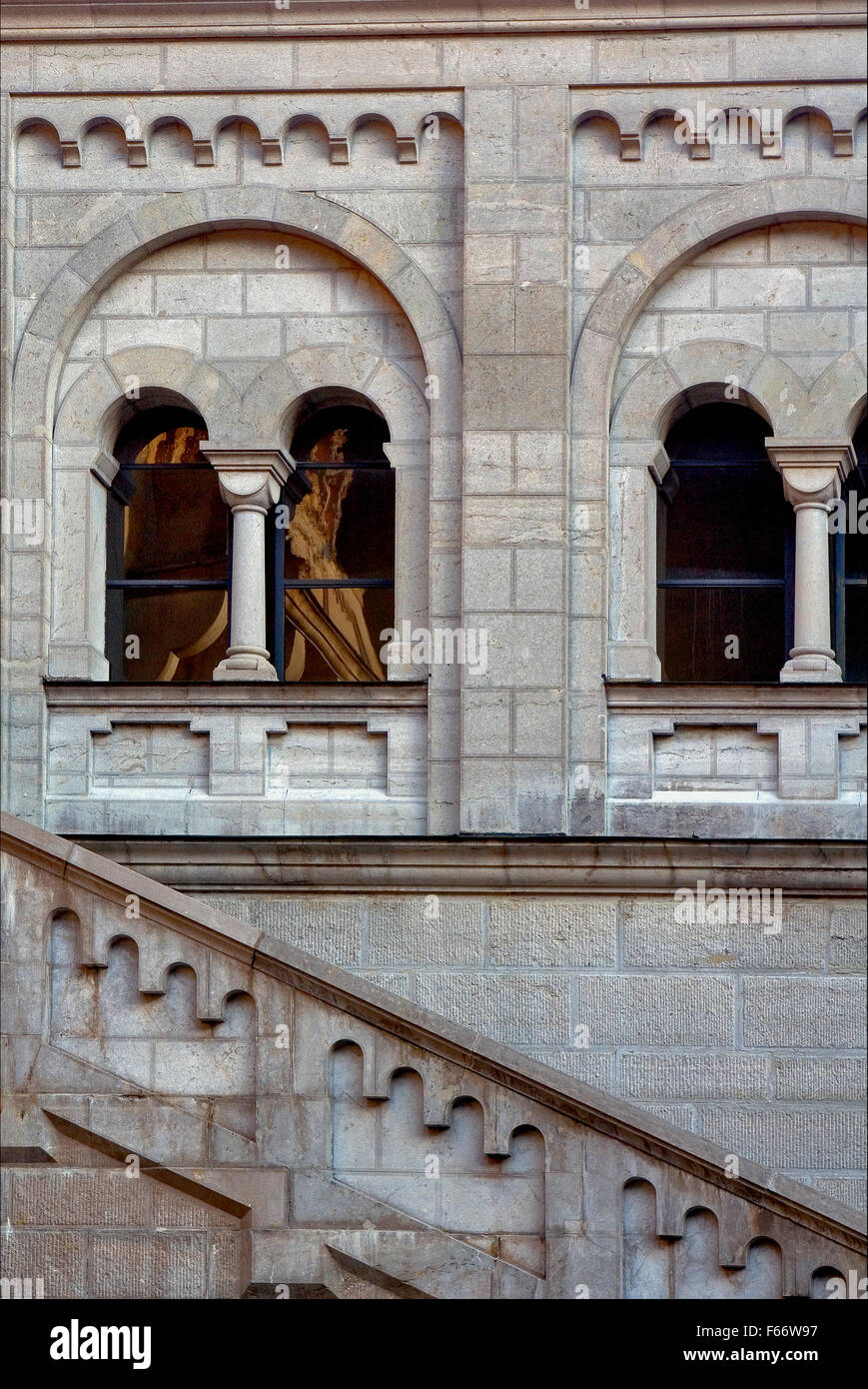 old marble and window reflex in Neuschwanstein germany Stock Photo - Alamy