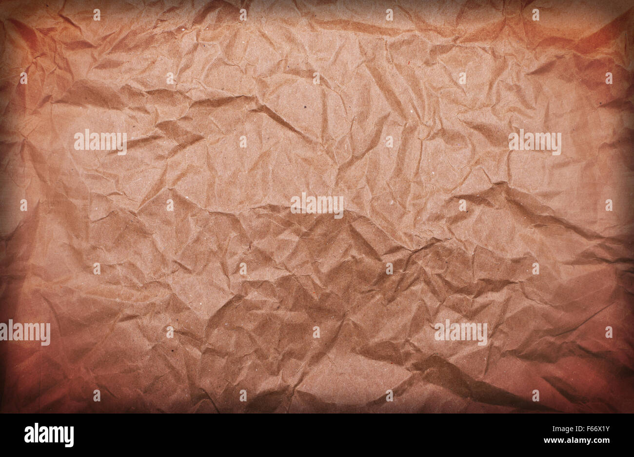 image of vintage crumpled paper background Stock Photo - Alamy