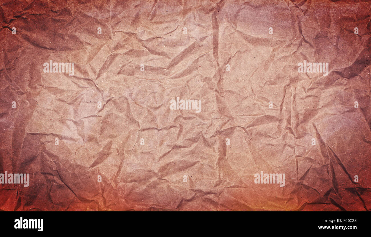 image of vintage crumpled paper background Stock Photo - Alamy