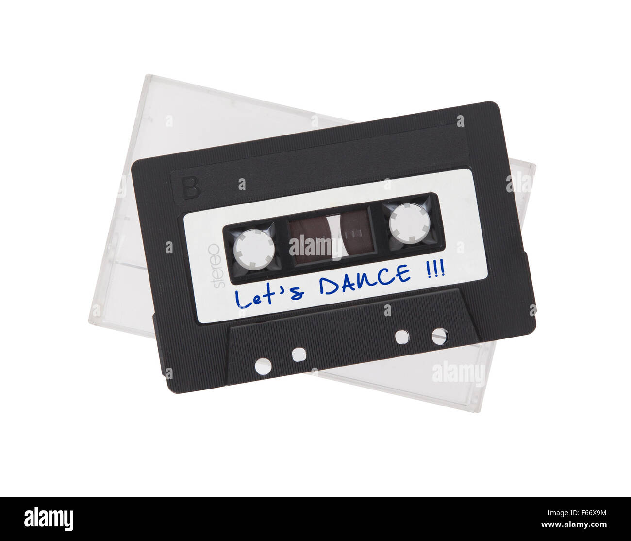 Vintage audio cassette tape, isolated on white background, Dance Stock ...