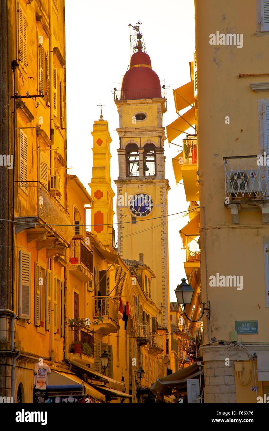 Saint Spyridon Church, Corfu Old Town, Corfu, The Ionian Islands, Greek ...