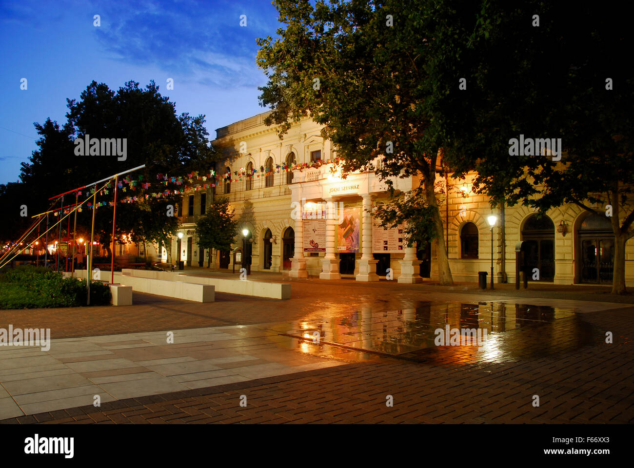 Theater, Theatre, Békéscsaba, Bekescsaba, Hungary Stock Photo - Alamy