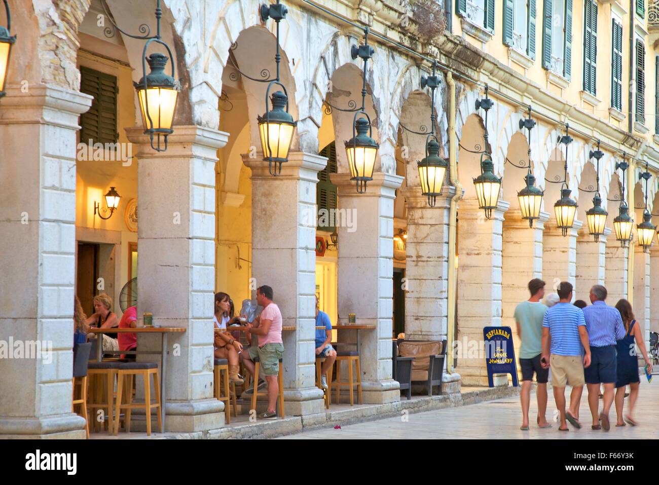 The Liston, Corfu Old Town, Corfu, The Ionian Islands, Greek Islands ...