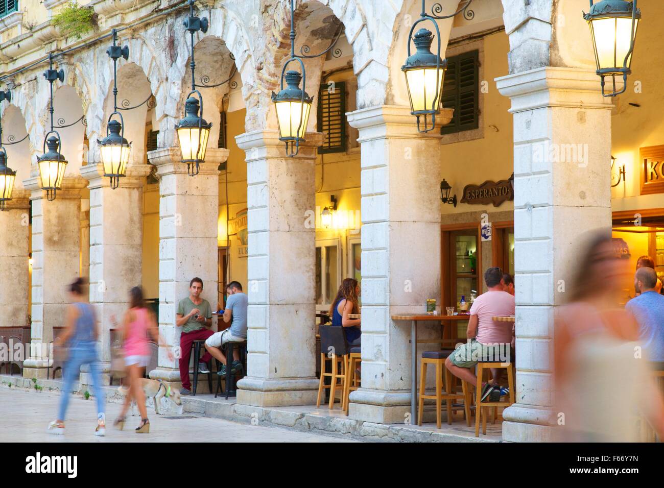 The Liston, Corfu Old Town, Corfu, The Ionian Islands, Greek Islands ...