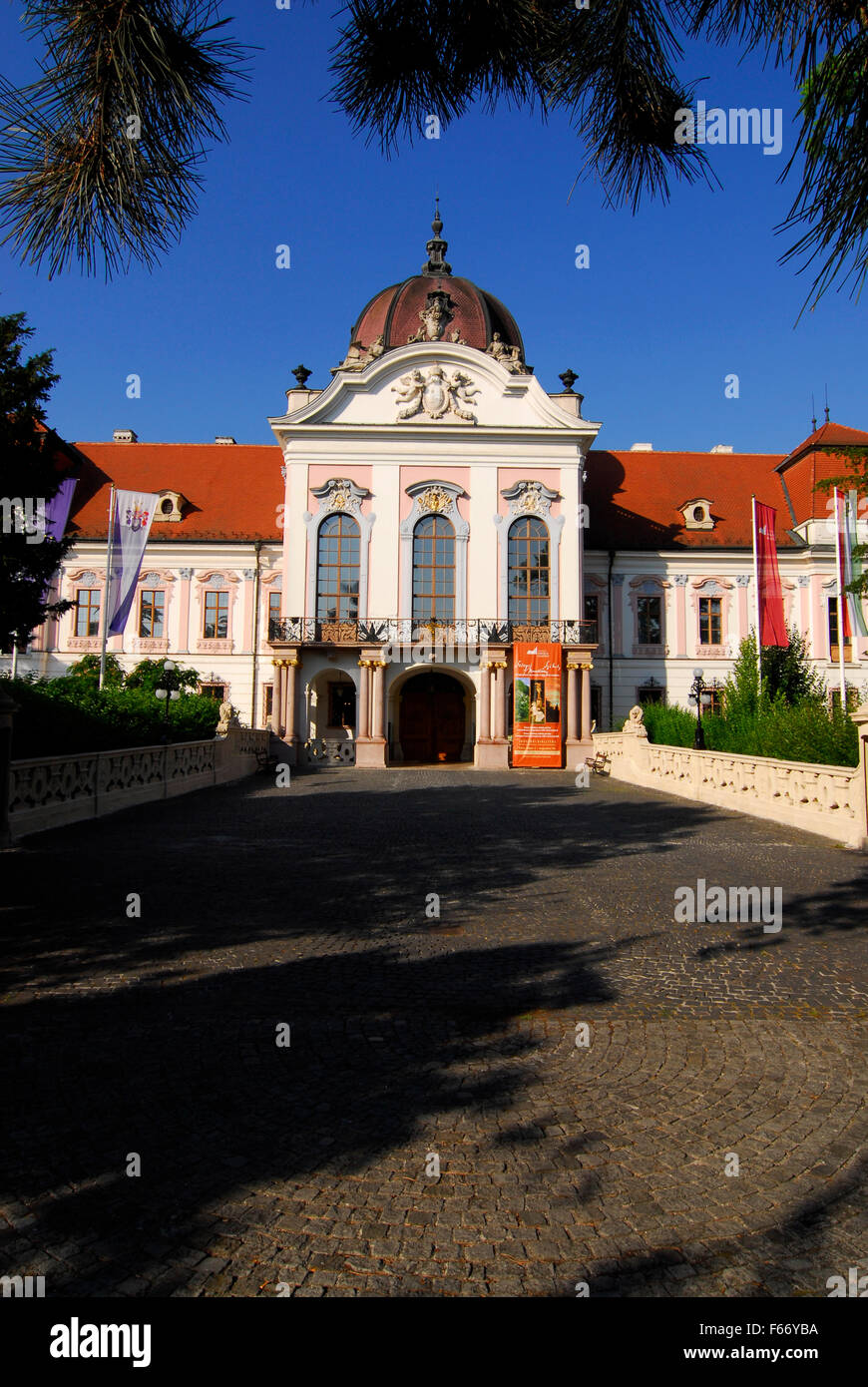 Godollo castle; royal palace; Gödöllő Hungary Stock Photo - Alamy